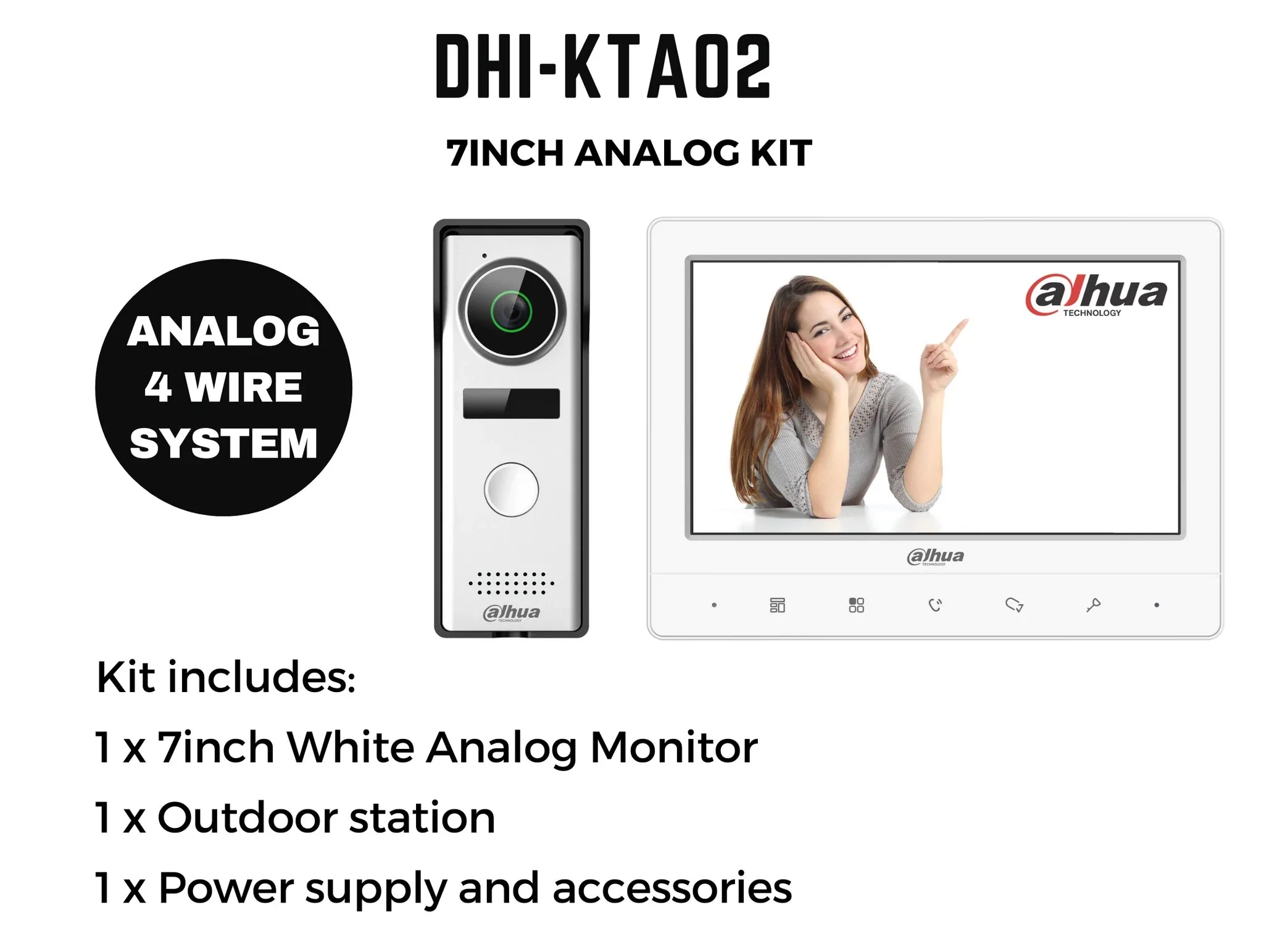 Dahua Analog Intercom kit – Technopi store